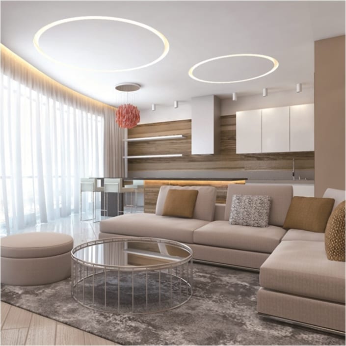 Linear Cove - Light & Green | Lighting