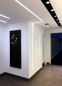 Linear Cove Plaster Recessed LED Profile - Left End Cup | Light & Green ...