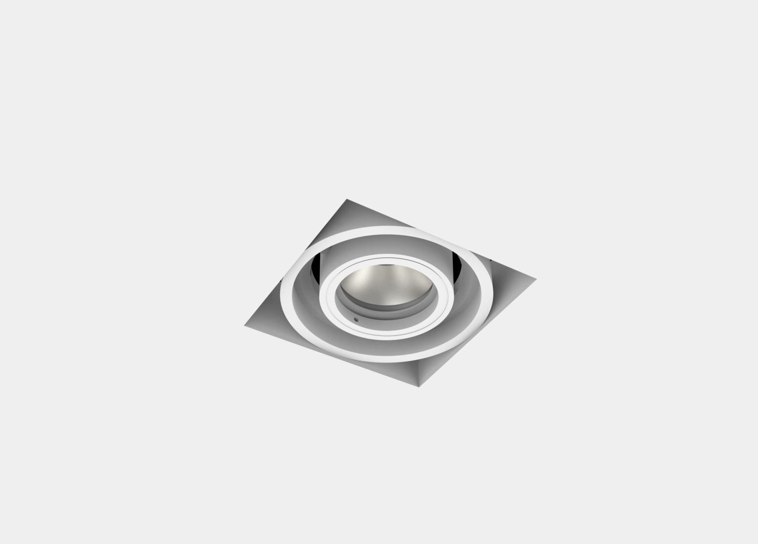 Boost Recessed 3" Adjustable Square Downlight - Light & Green | Lighting