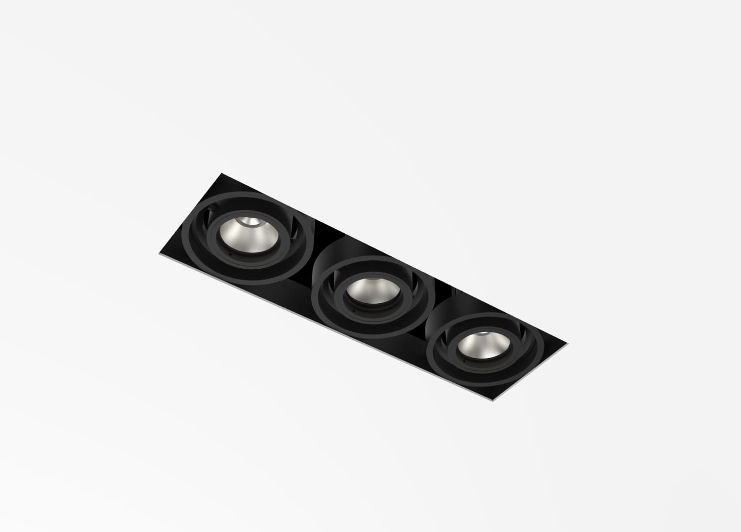 Boost Recessed 3" Adjustable Square Downlight - Triple