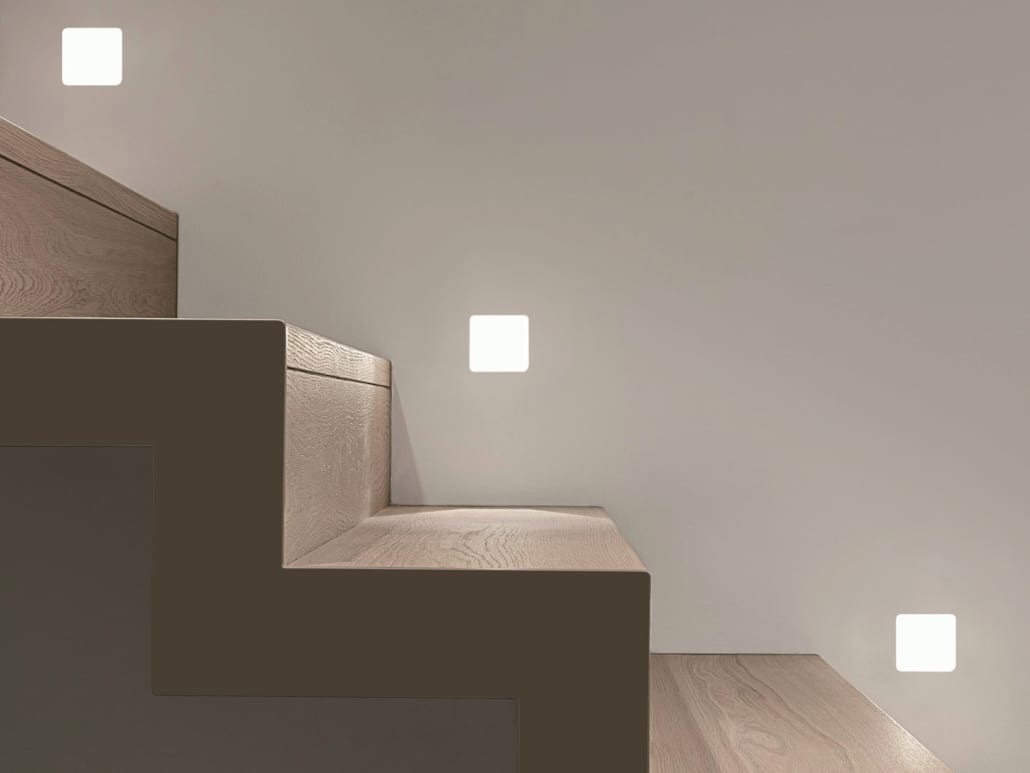 Harmony Wall Recessed - Step Lights - Light & Green | Lighting