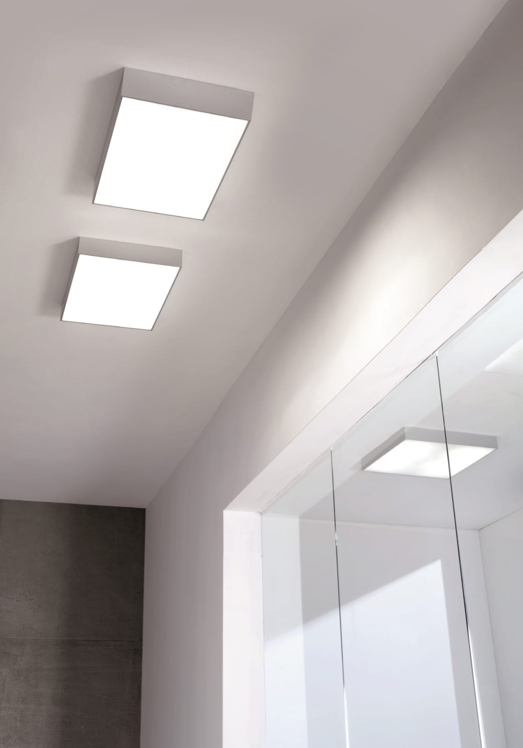 Rondo Surface Mount Ceiling Light - Square - Light & Green | Lighting