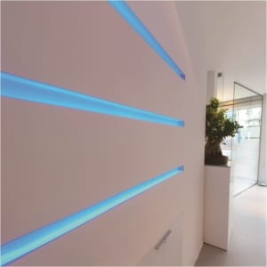 Linear Cove - Light & Green | Lighting