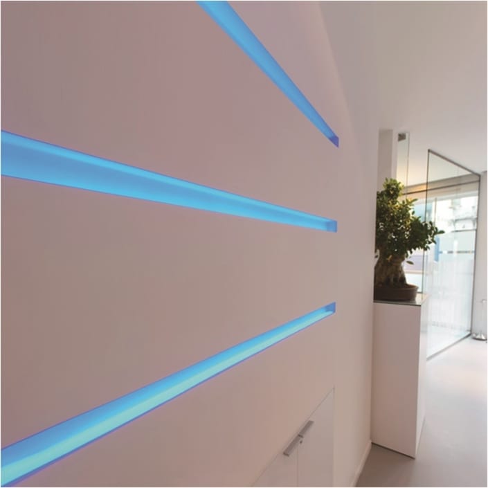 Linear Cove - Light & Green | Lighting